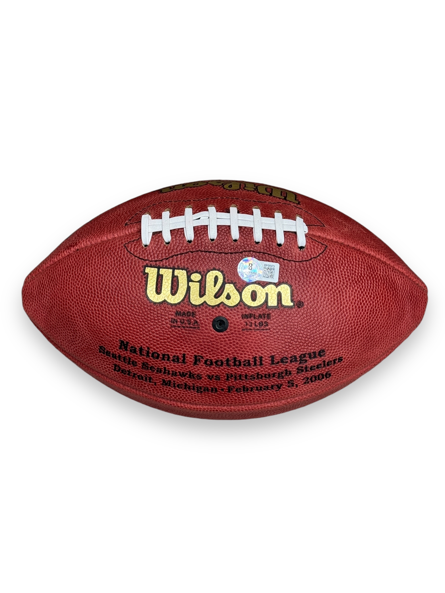 Balón Pro / Steelers Super Bowl XL / Ben Roethlisberger – Onfield